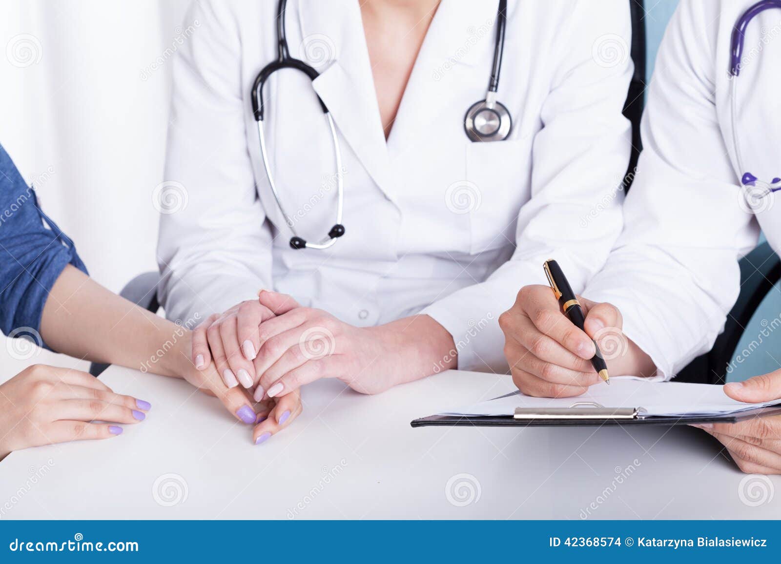 Doctor Holding Patient S Hand Stock Photo - Image of comforting ...