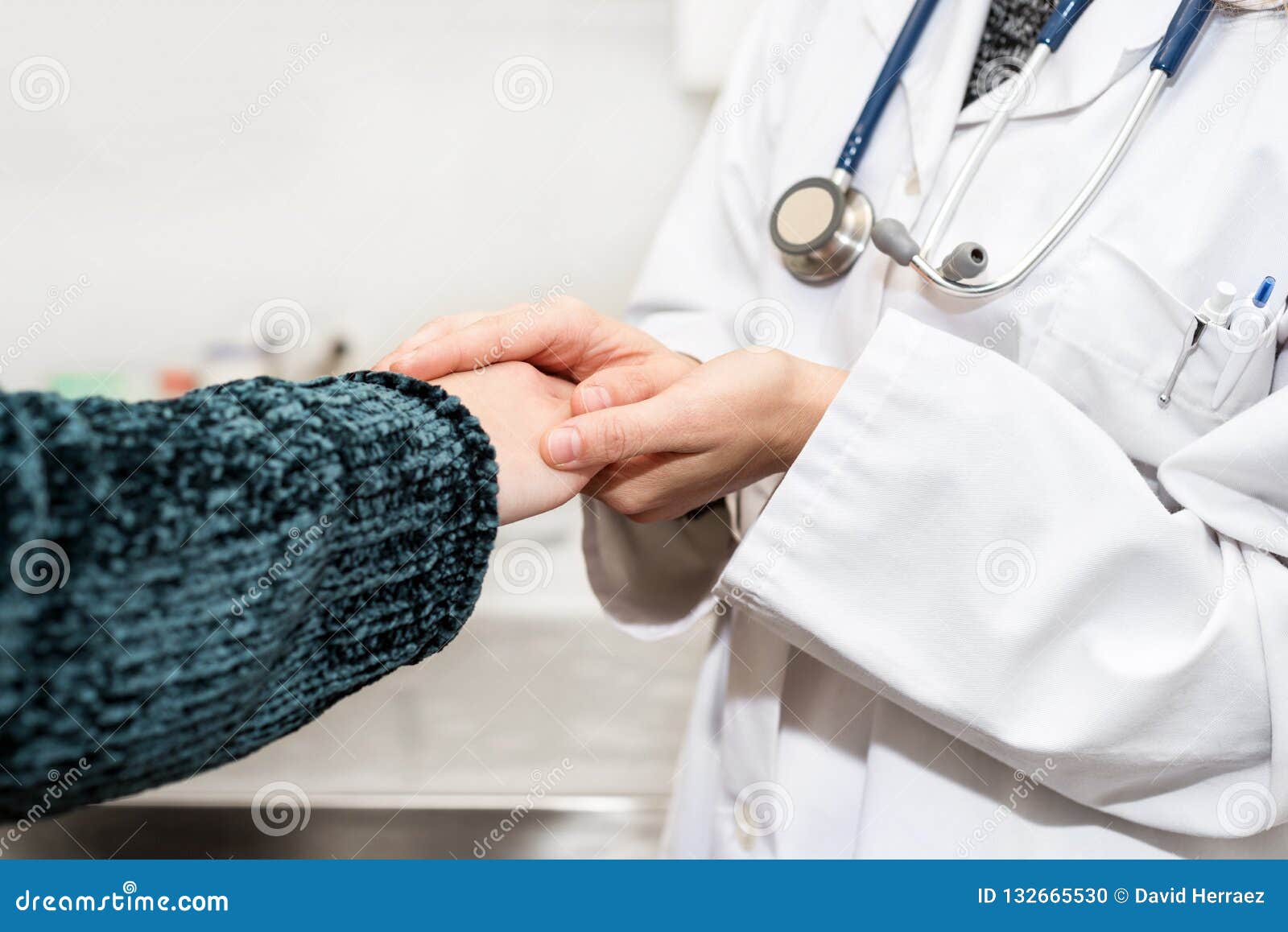 Doctor Holding Patient`s Hands, Helping and Empathy Concept Stock Photo ...