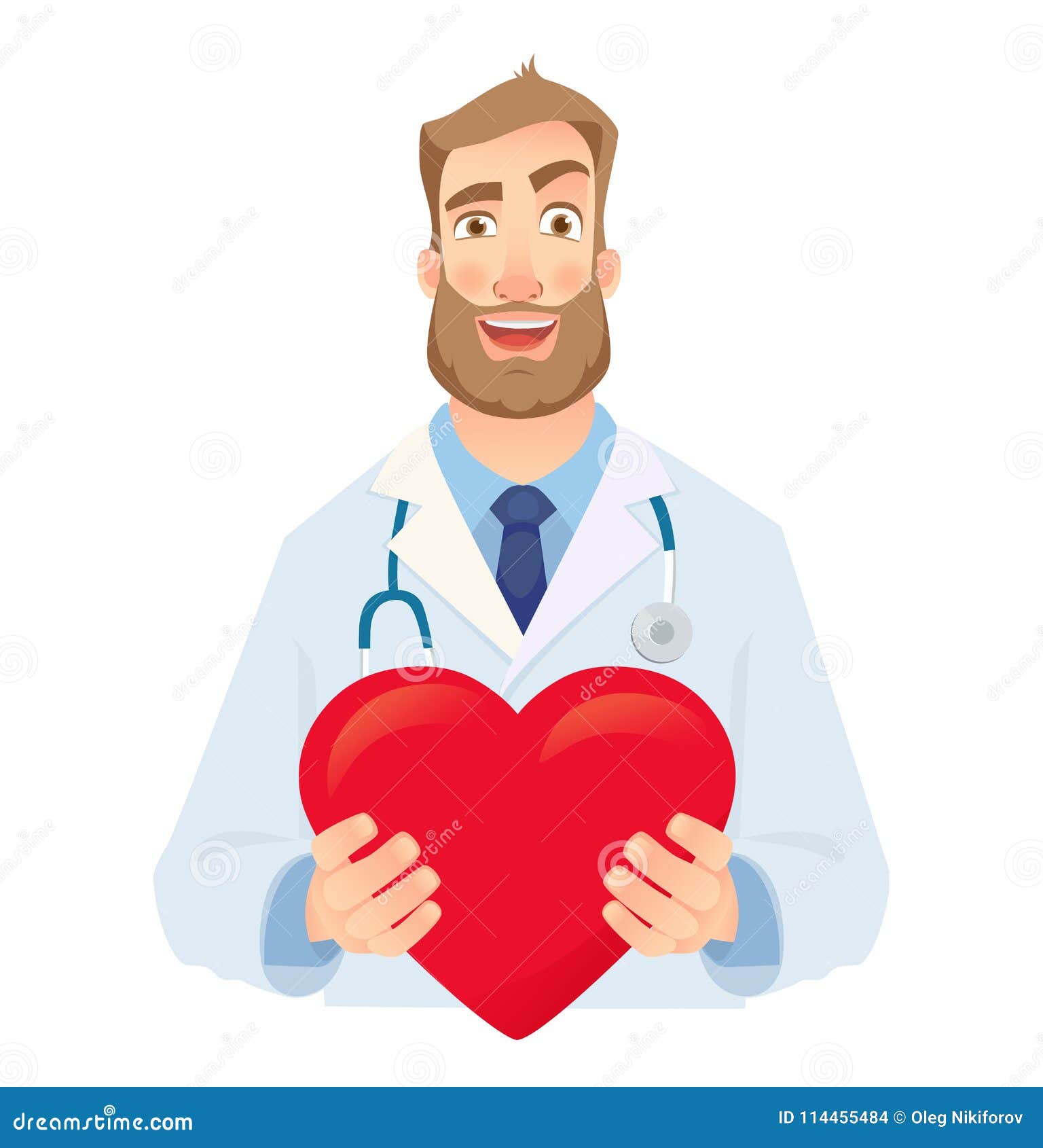 Doctor holding red heart stock vector. Illustration of vector - 114455484 Doctor holding red heart stock vector. Illustration of vector - 114455484