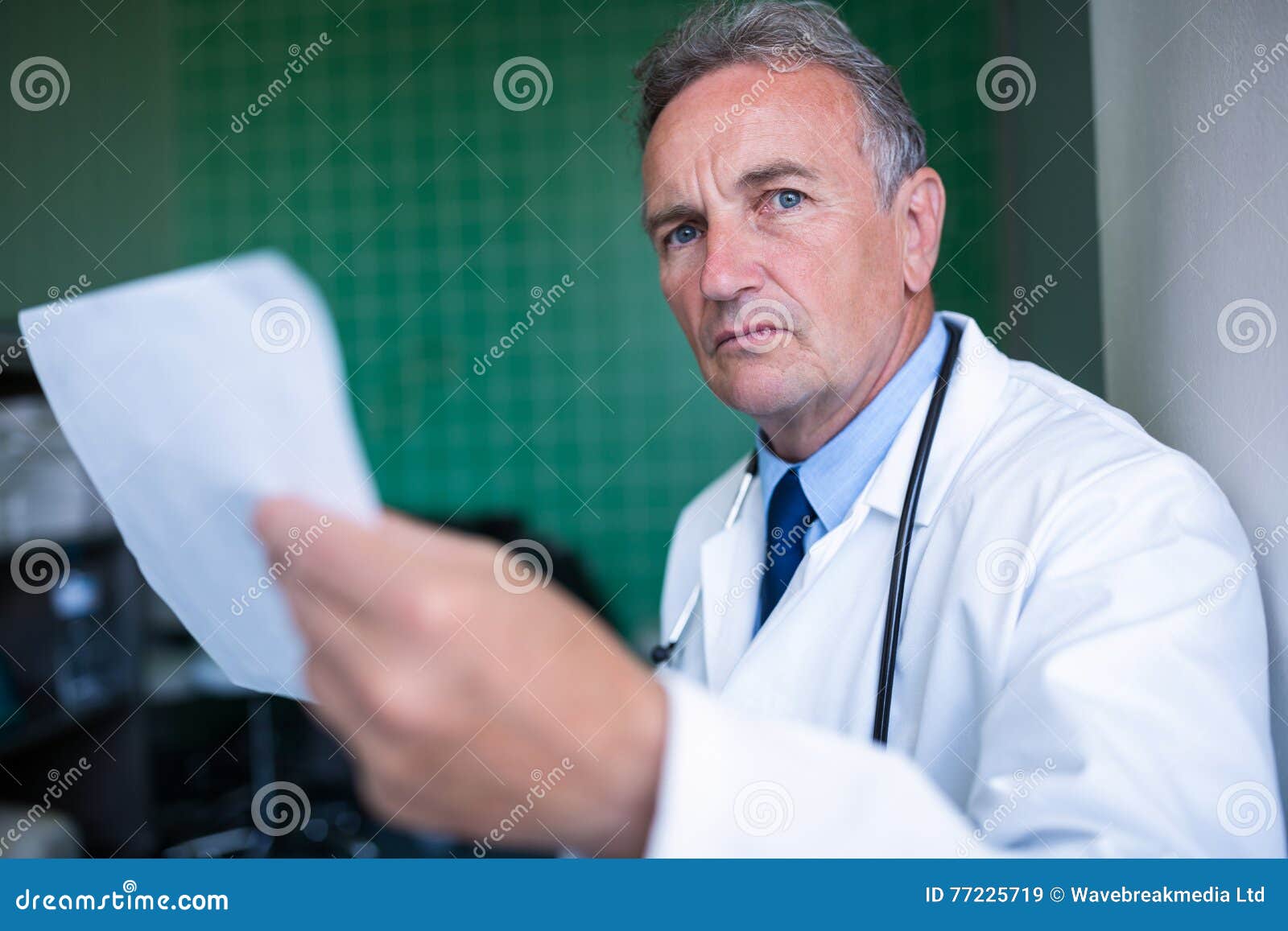 Doctor holding a report stock image. Image of health - 77225719