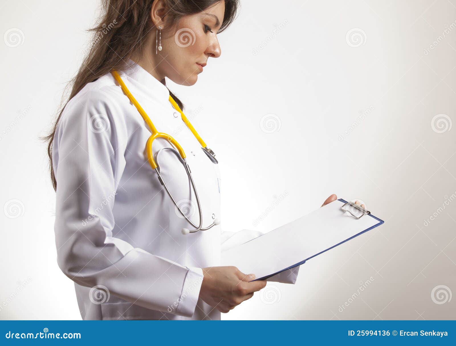 Doctor holding reports stock photo. Image of emergency - 25994136