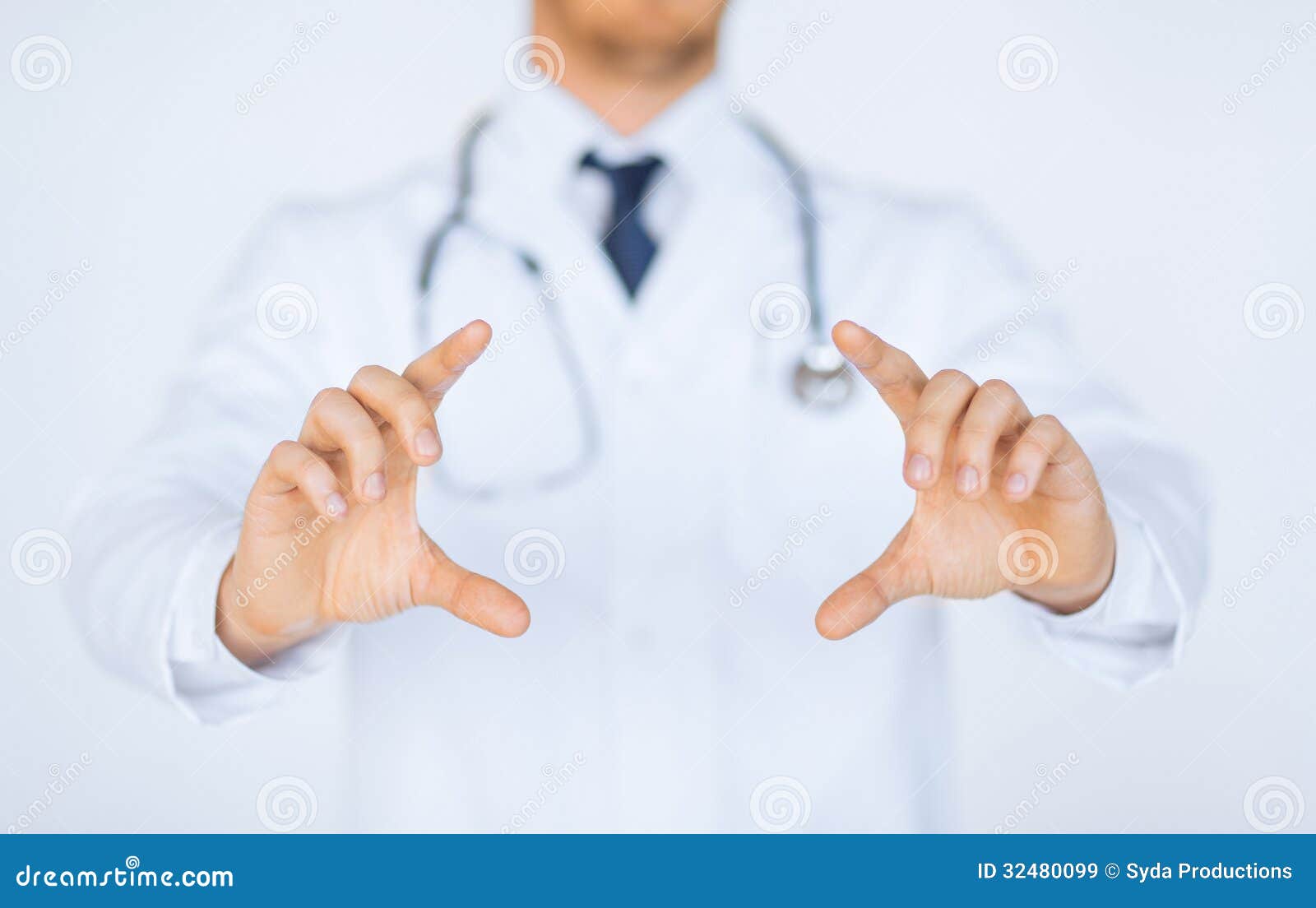 Doctor with Holding Something with Hands Stock Image - Image of care ...