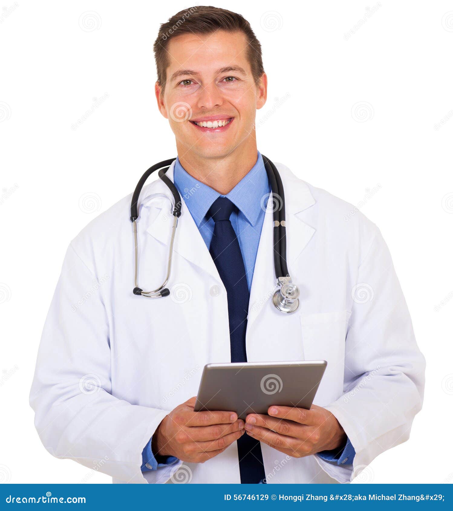 Doctor Holding Tablet Computer Stock Image - Image of male, adult: 56746129