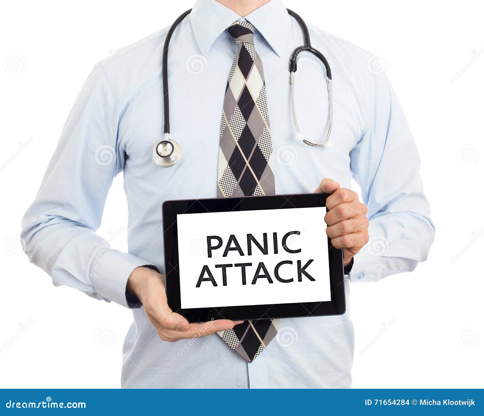 Doctor Holding Tablet - Panic Attack Stock Photo - Image of equipment ...