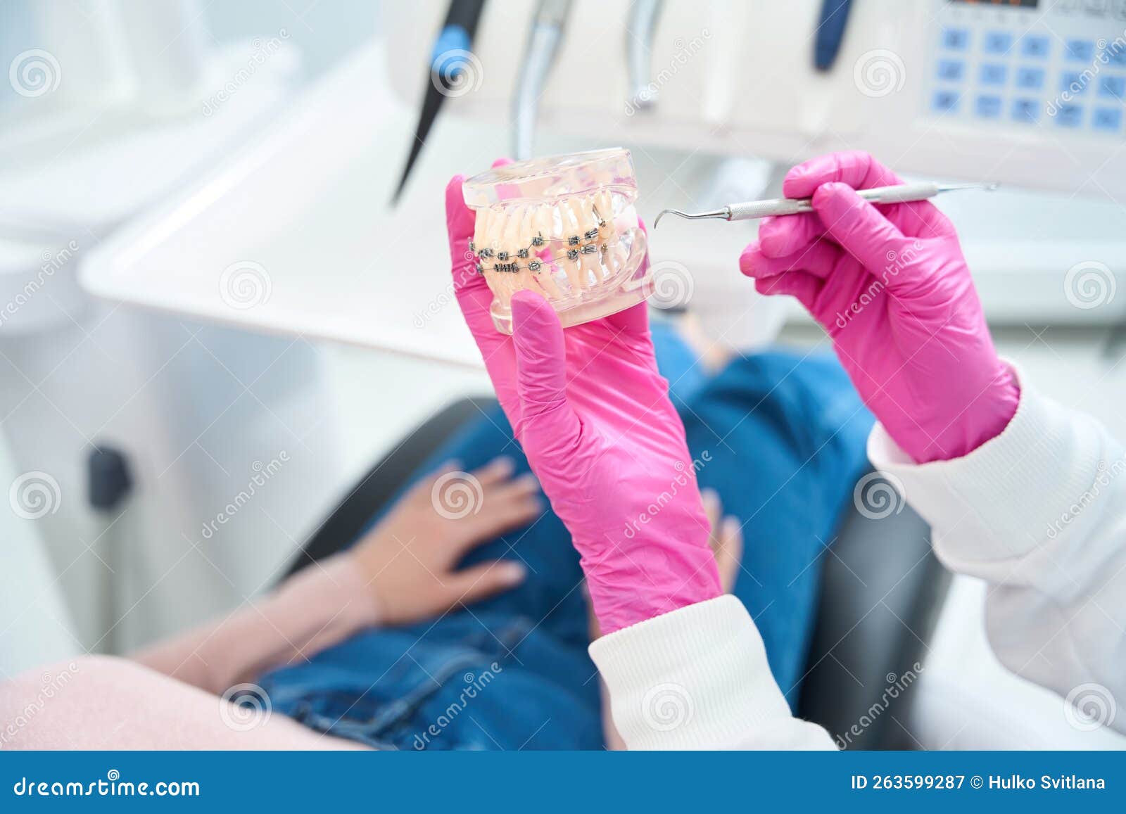 Doctor Holds in His Hands a Visual Aid Stock Image - Image of ...