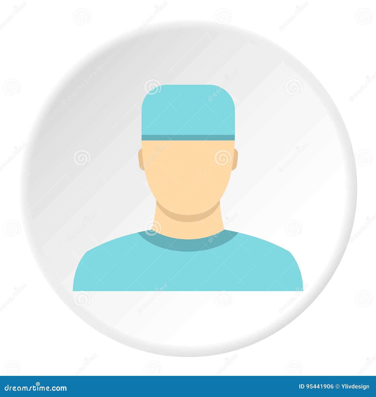 Doctor icon circle stock vector. Illustration of avatar - 95441906