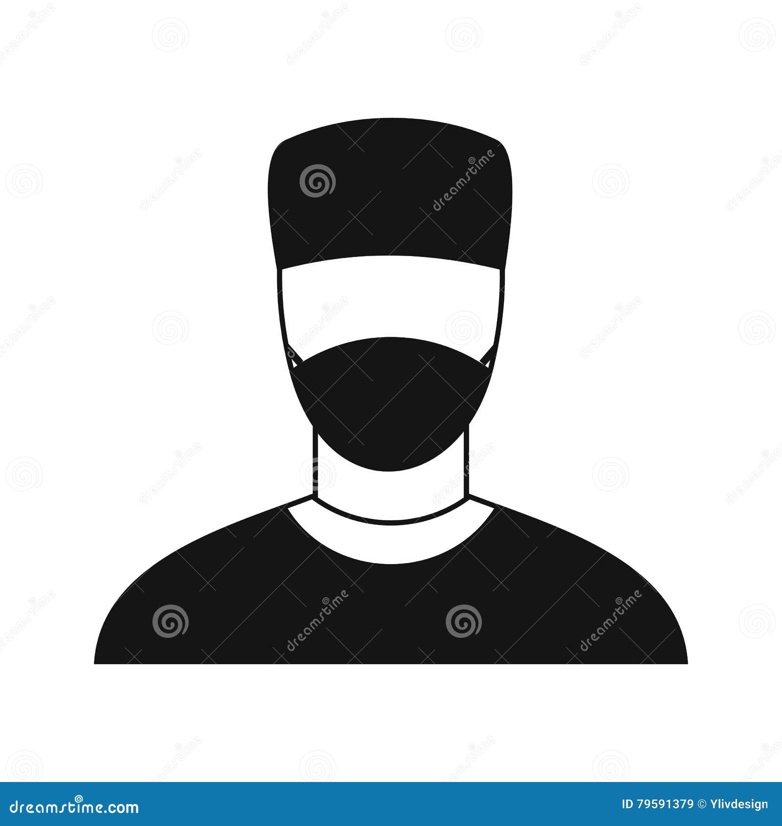 Doctor Icon in Simple Style Stock Vector - Illustration of illness ...