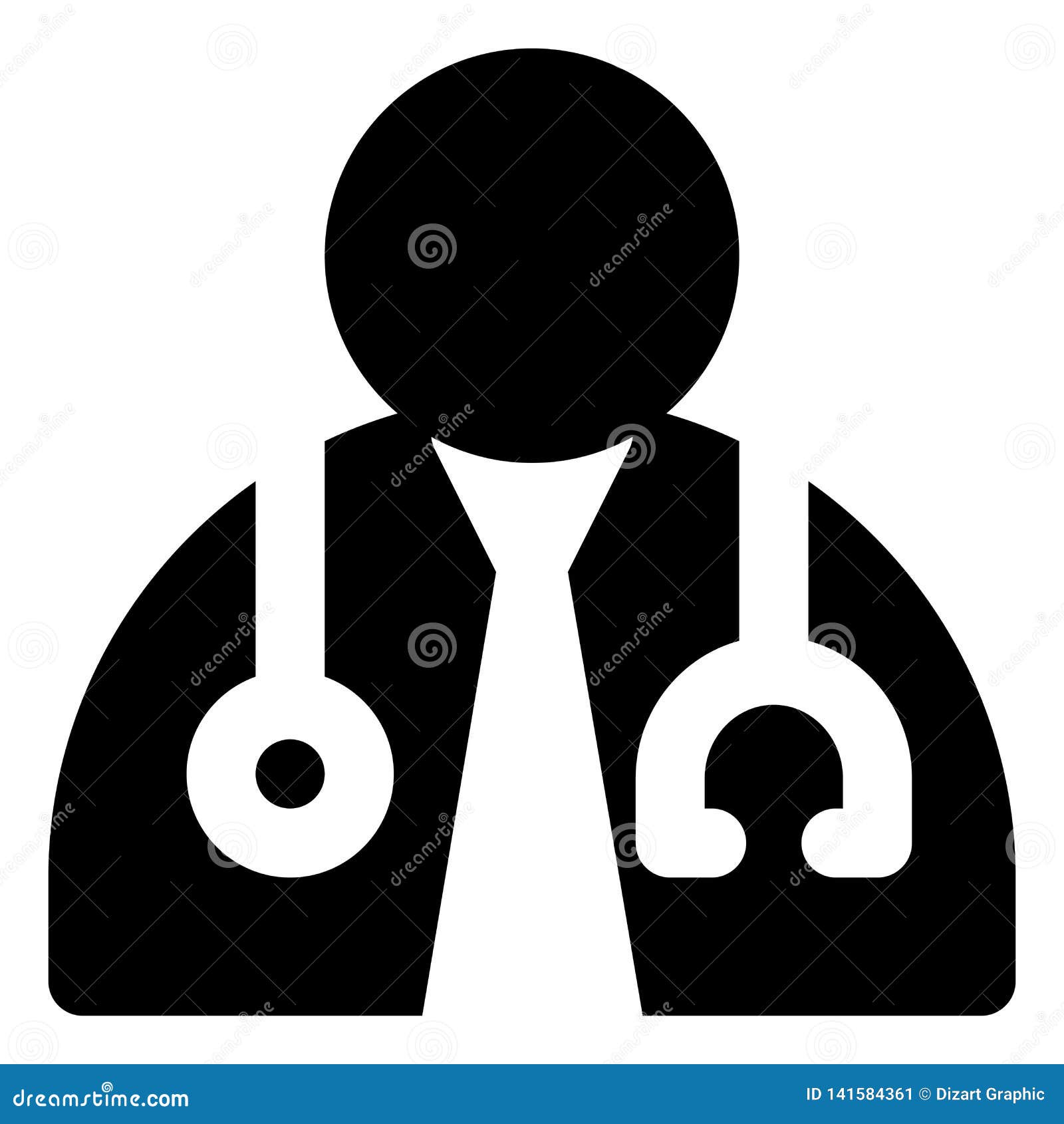 Doctor Icon Solid Style for All Your Project Stock Illustration ...
