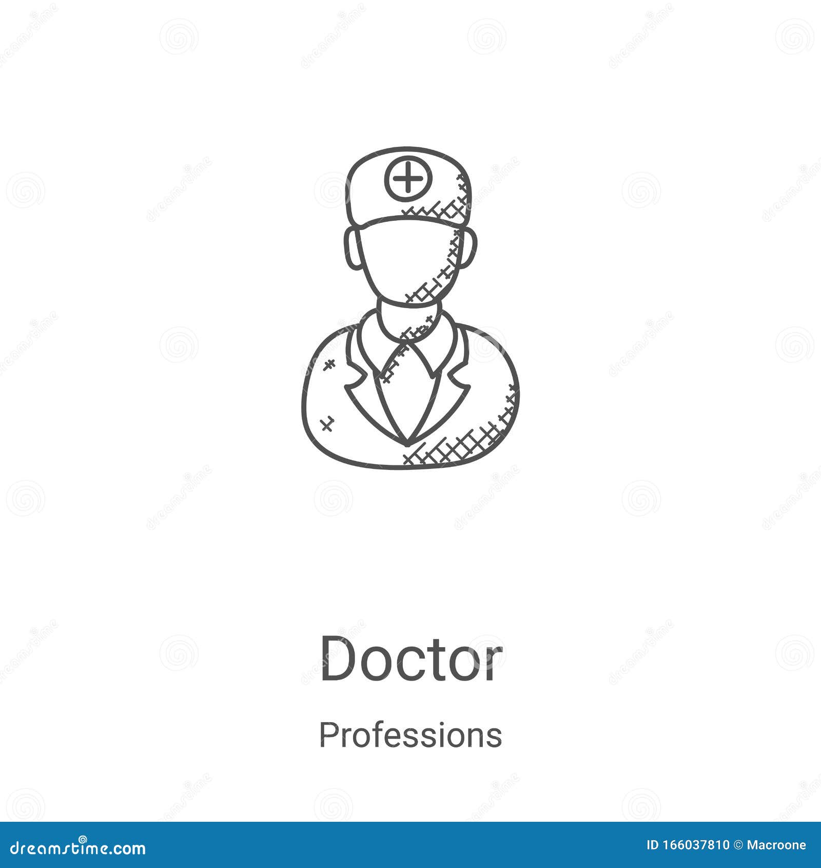 Doctor Icon Vector from Professions Collection. Thin Line Doctor ...