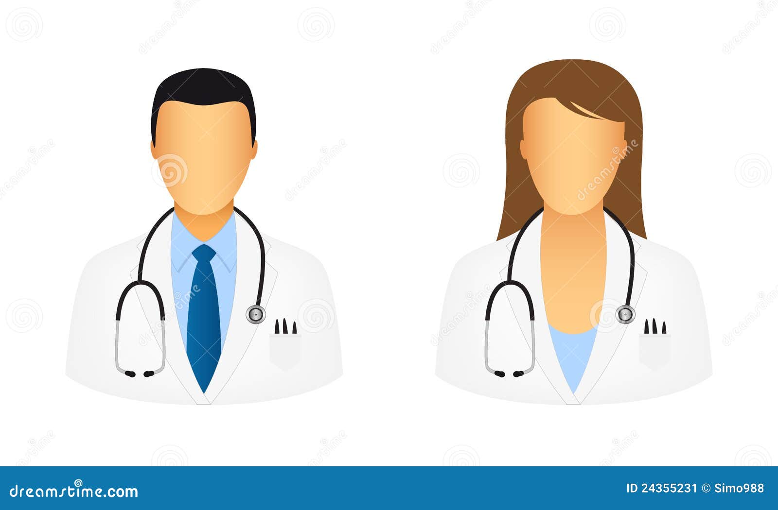 Doctor icons stock vector. Illustration of occupation - 24355231