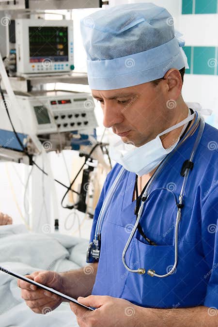 Doctor in ICU stock photo. Image of patient, medicine - 3601664