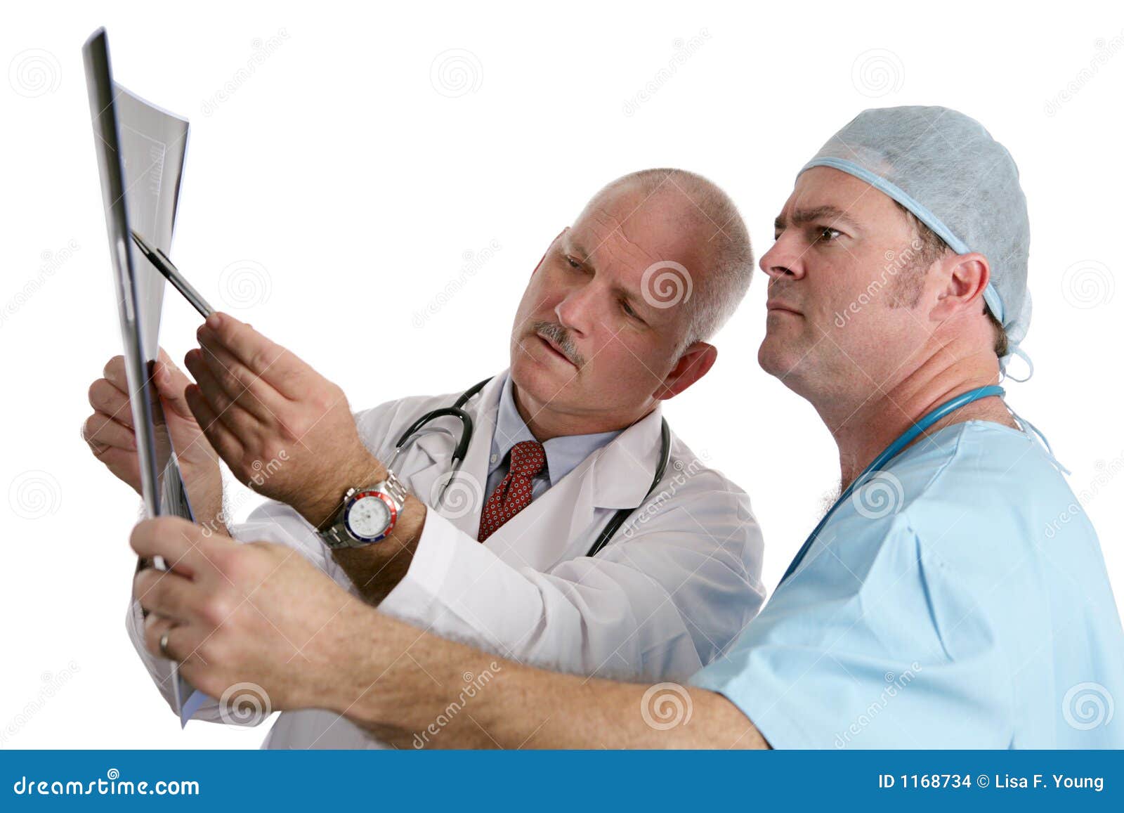 Doctor & Intern Examining Xray Stock Photo - Image of profession ...