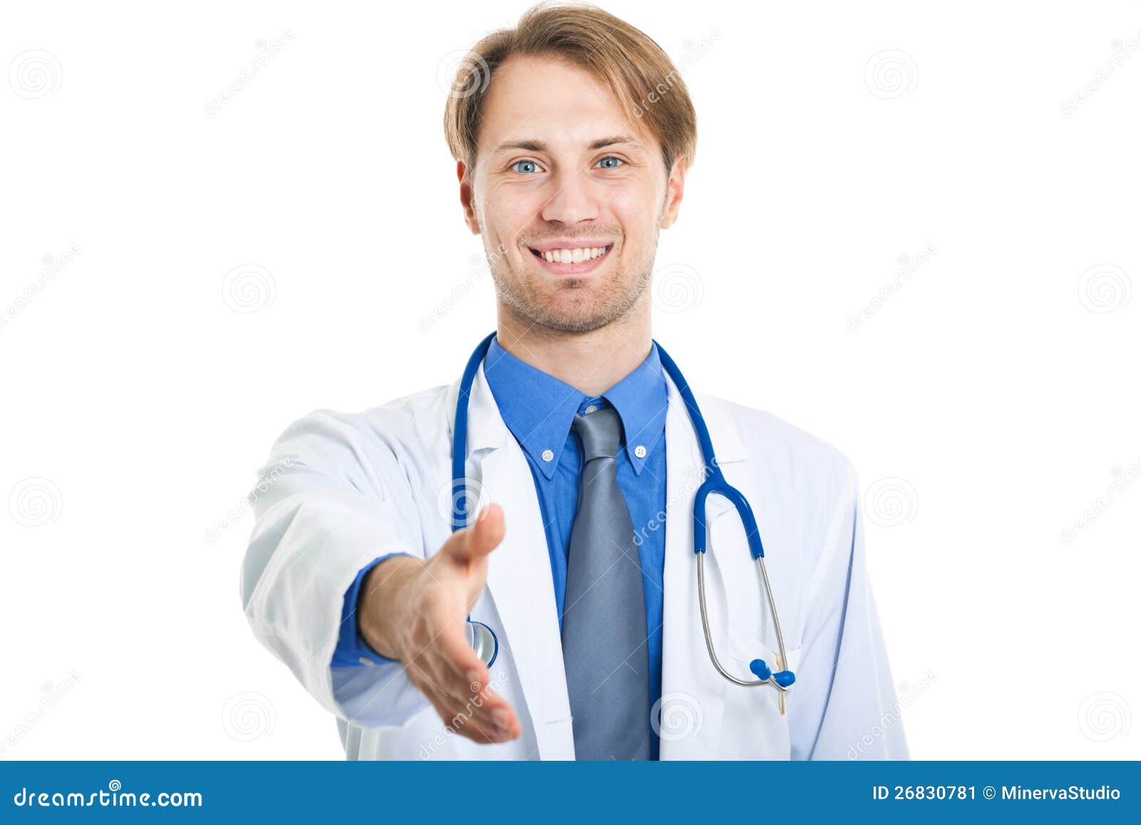 Doctor introducing himself stock image. Image of people - 26830781