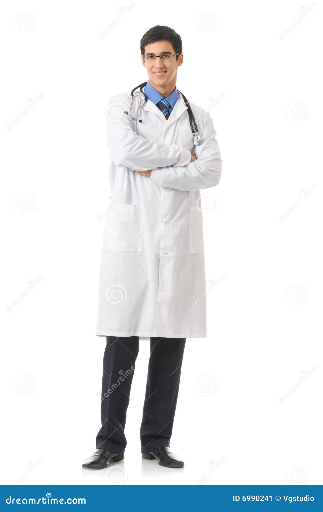 Doctor, isolated stock image. Image of full, body, happy - 6990241