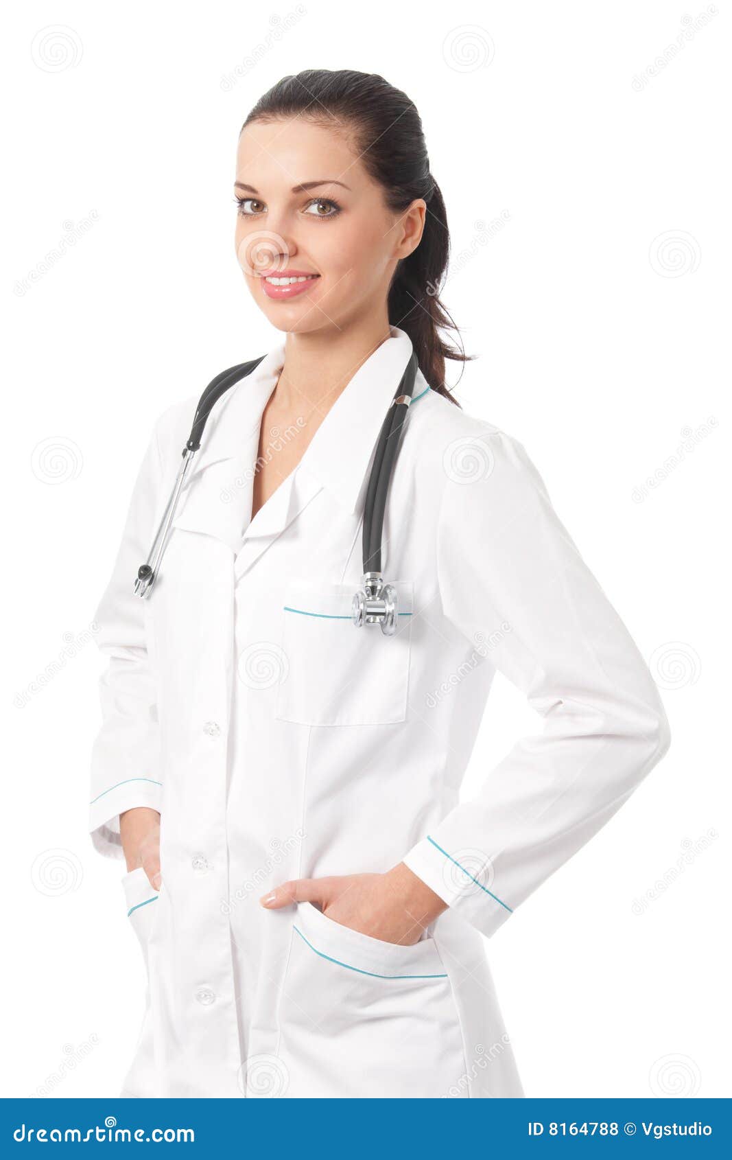 Doctor, isolated stock photo. Image of person, care, happy - 8164788
