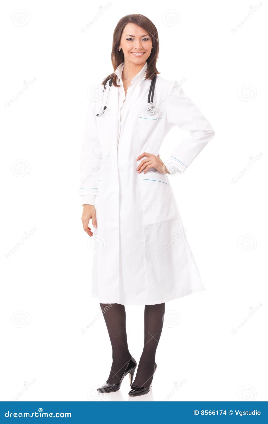 Doctor, isolated stock photo. Image of joyful, care, beautiful - 8566174