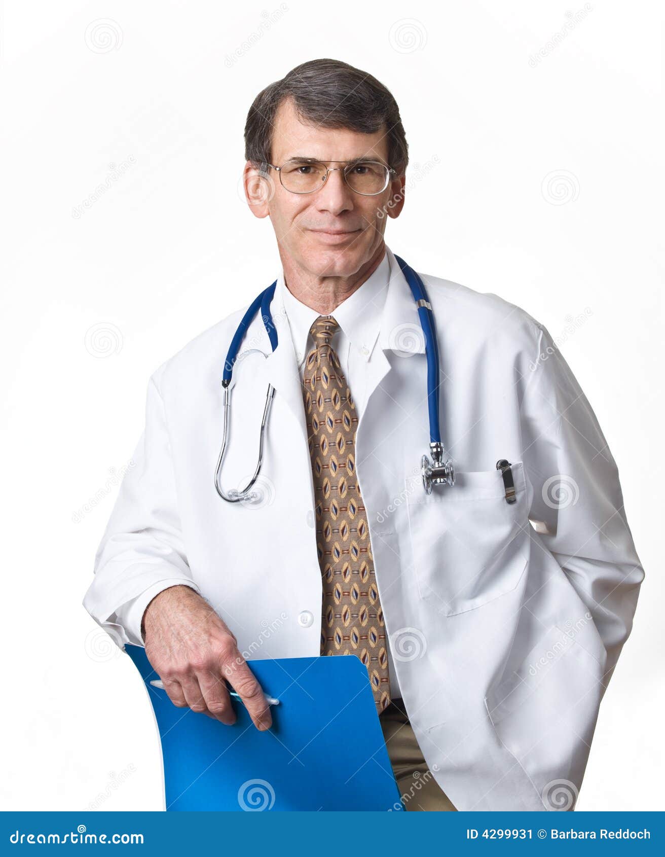 Doctor Isolated on White Background Stock Image - Image of illness ...