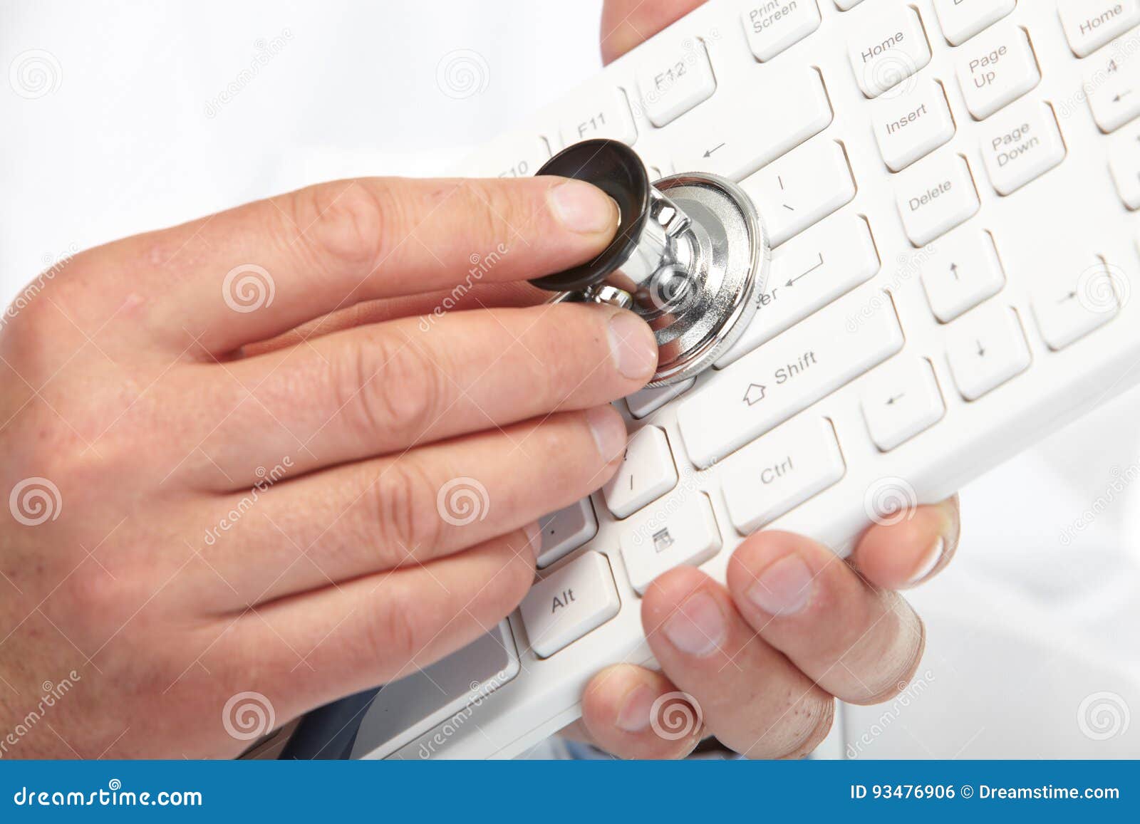 Doctor keyboard stock photo. Image of keyboard, treatment - 93476906