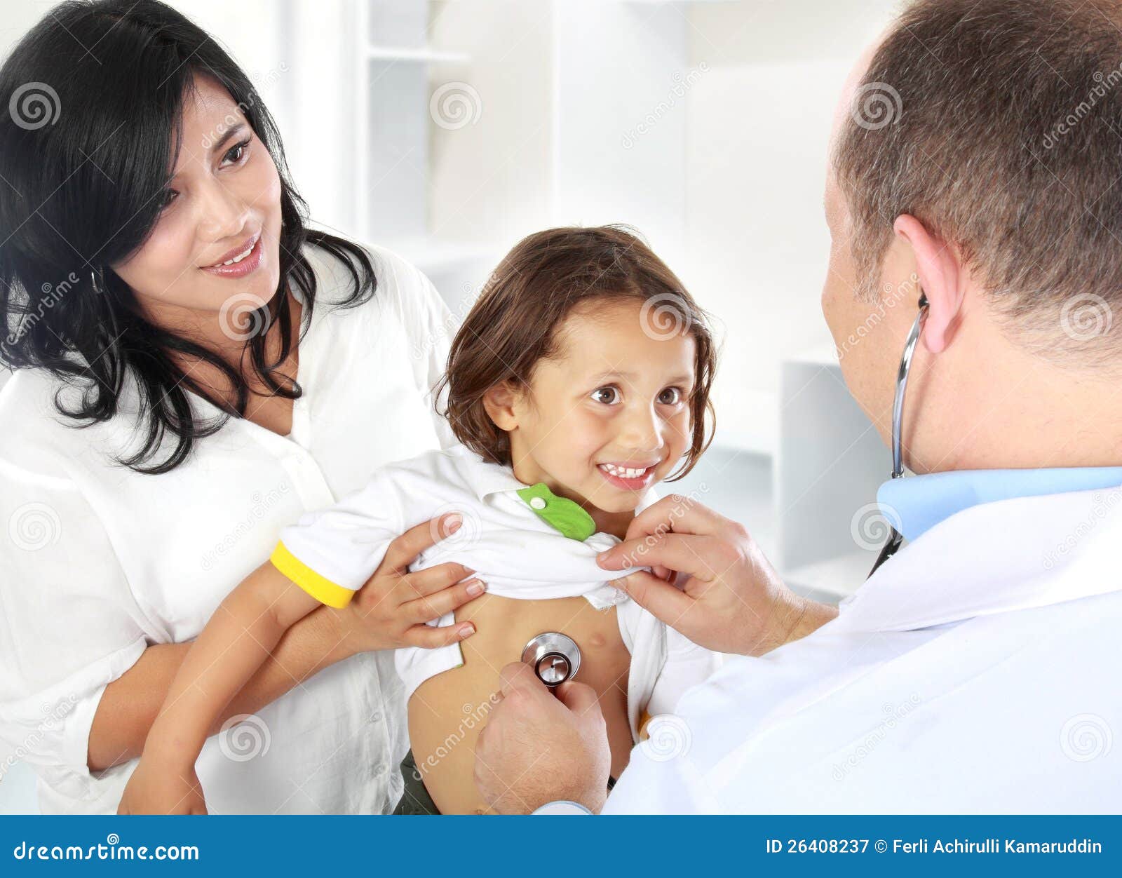 Doctor with kid stock image. Image of doctor, hospital - 26408237