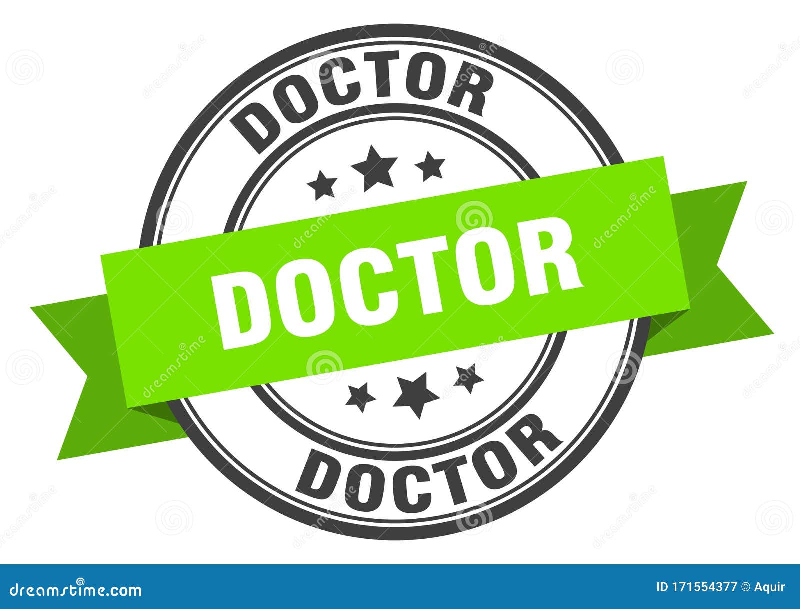 Doctor Label. Doctor Round Band Sign Stock Vector - Illustration of ...