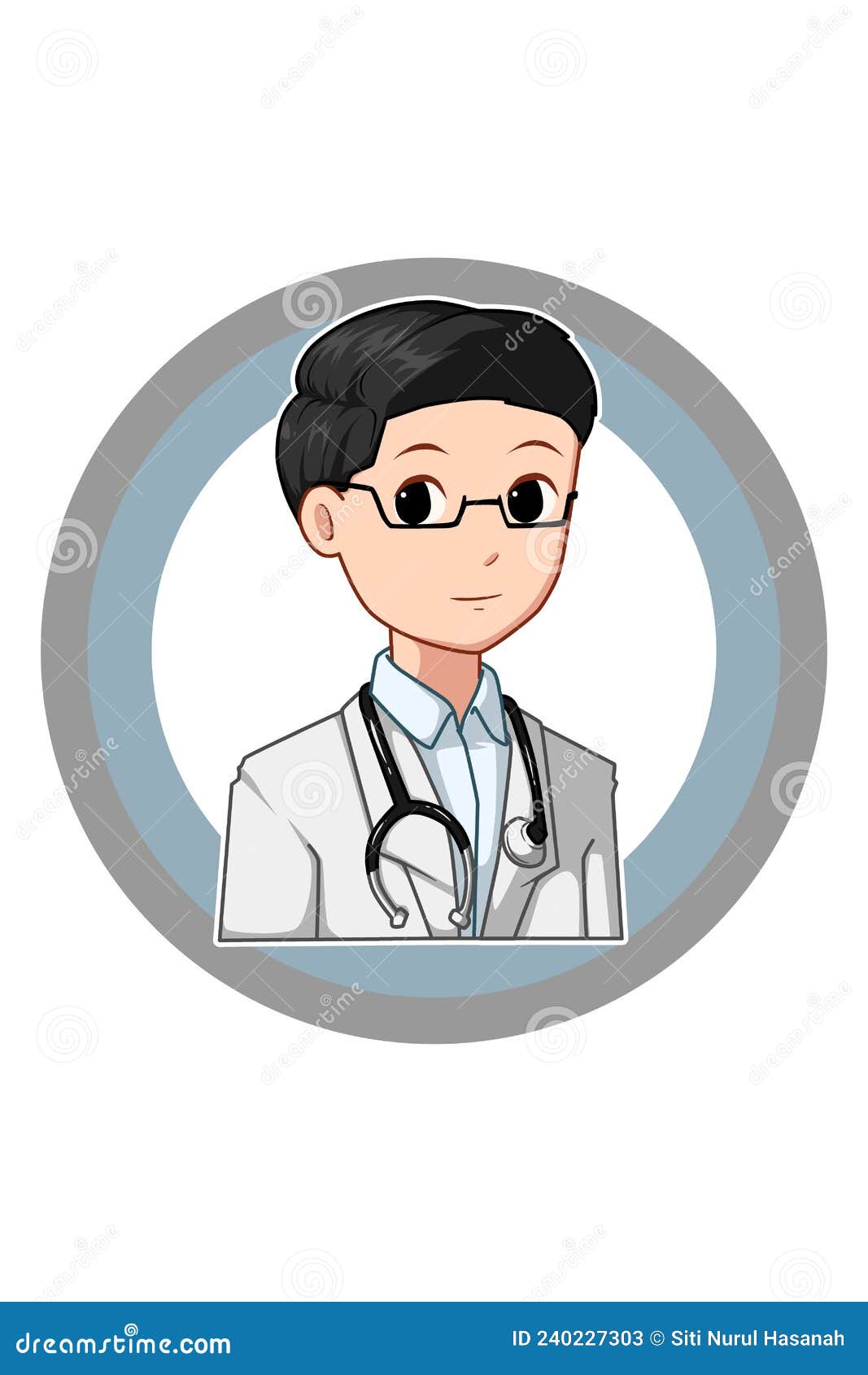 Doctor in Labor Day Cartoon Illustration Stock Vector - Illustration of ...