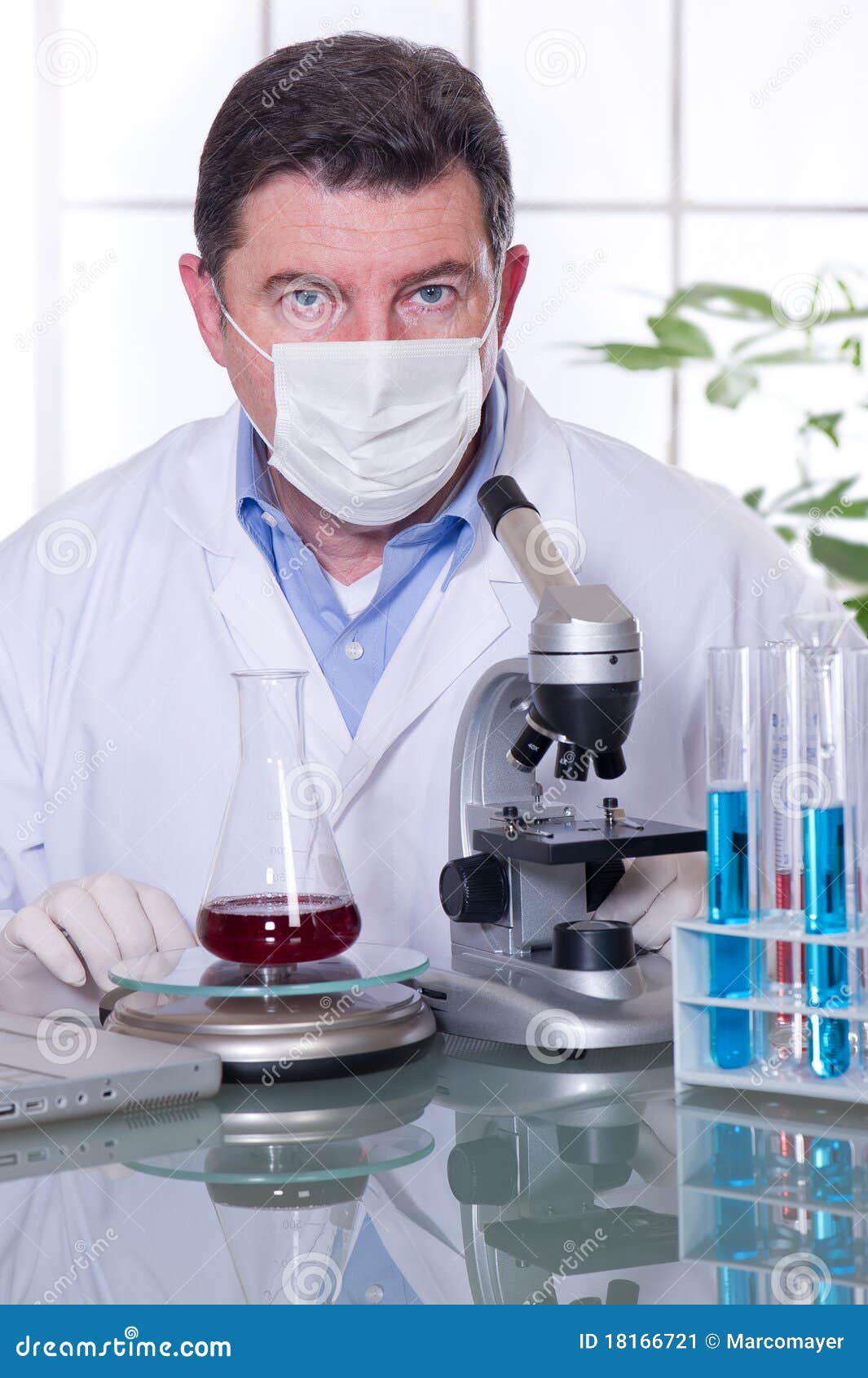Doctor at laboratory stock image. Image of medical, analysis - 18166721
