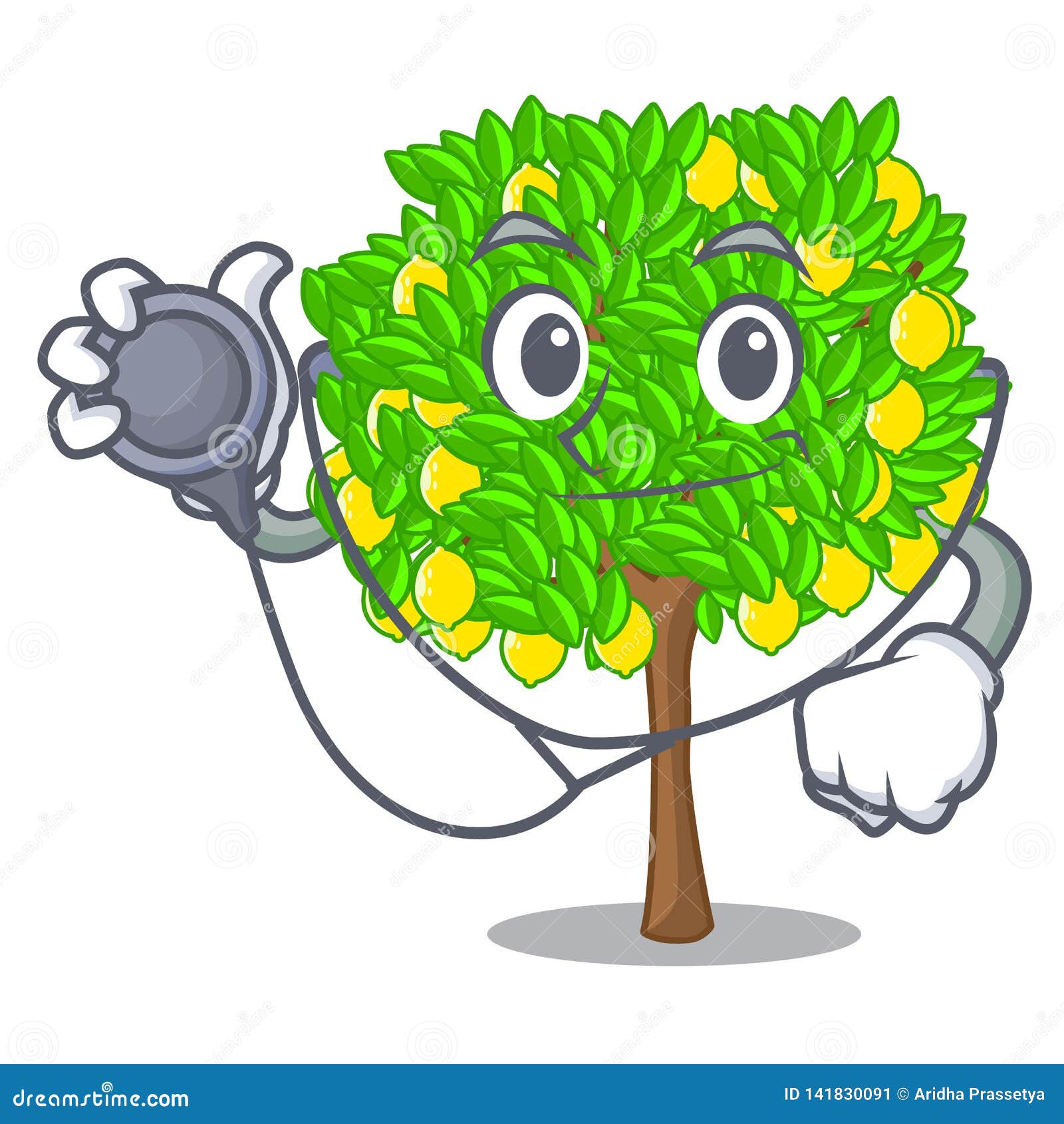 Doctor Lemon Tree In The Cartoon Shape | CartoonDealer.com #141830091