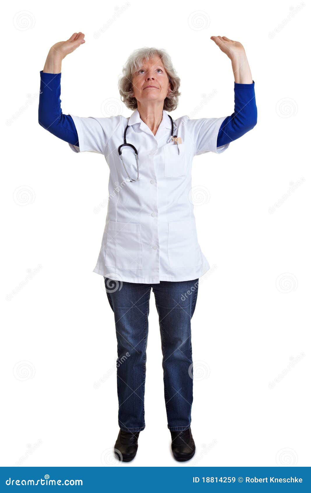 Doctor lifting arms stock image. Image of problem, arms - 18814259