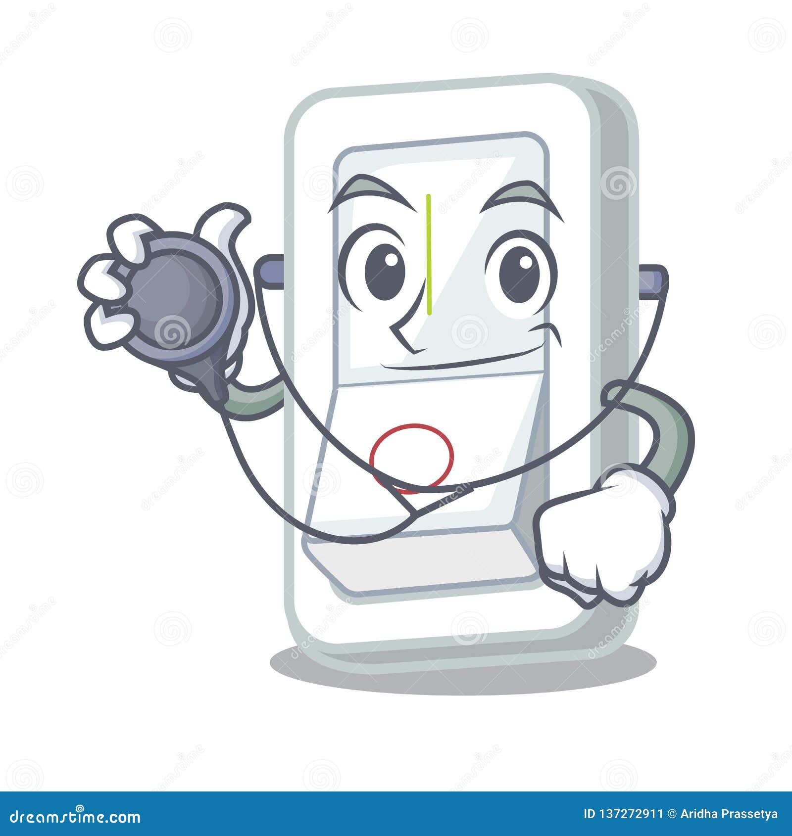 Doctor Light Switch in the Cartoon Shape Stock Vector - Illustration of ...