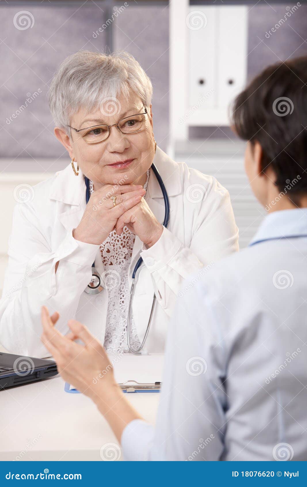 Doctor Listening To Patient Stock Photo - Image of health, explanation ...