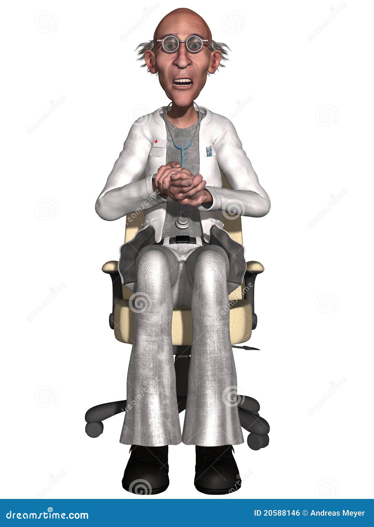 Doctor loco stock de ilustración. Ilustración de hospital - 20588146