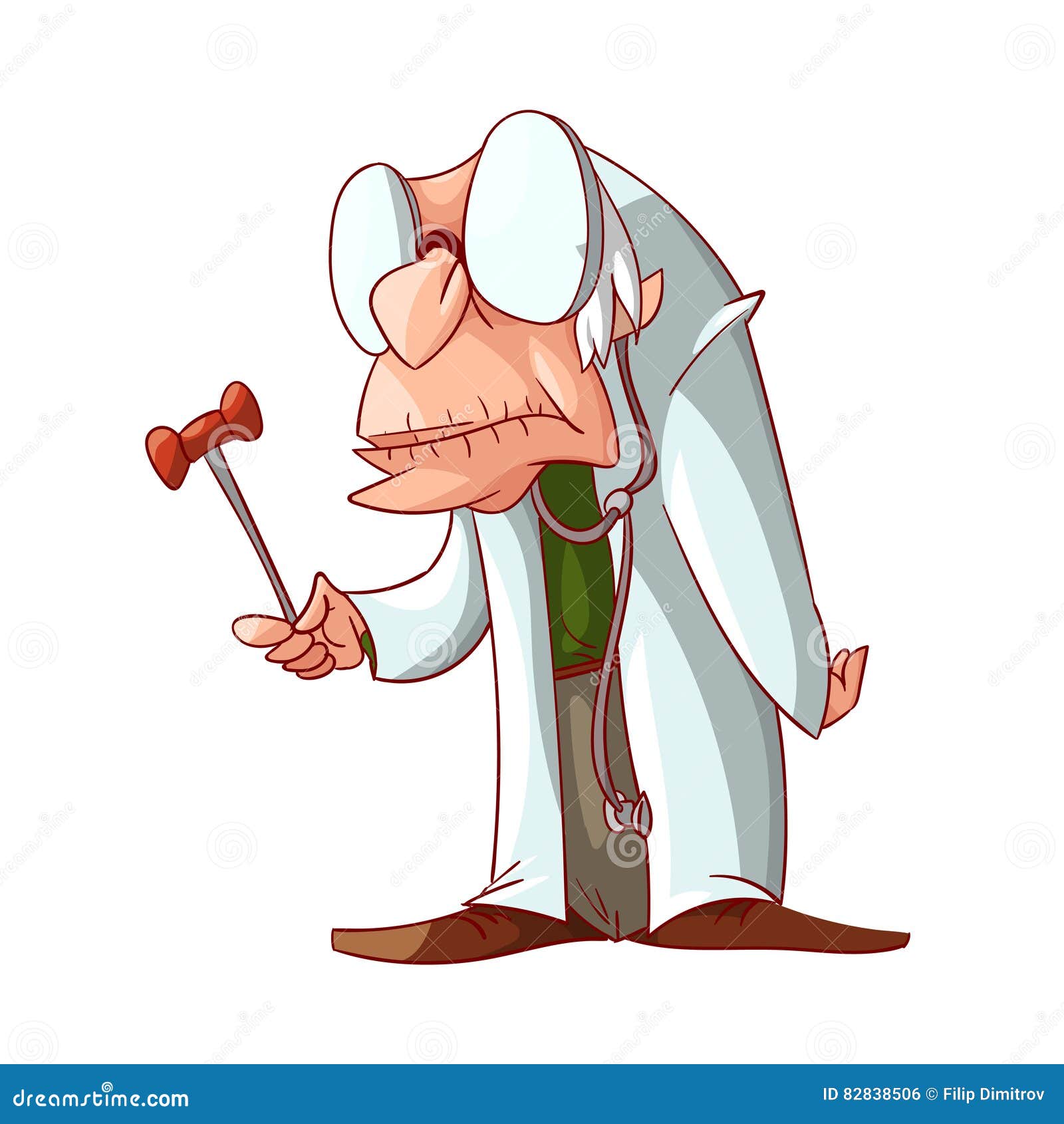 Doctor Loco De La Historieta Ilustración del Vector - Ilustración de ...