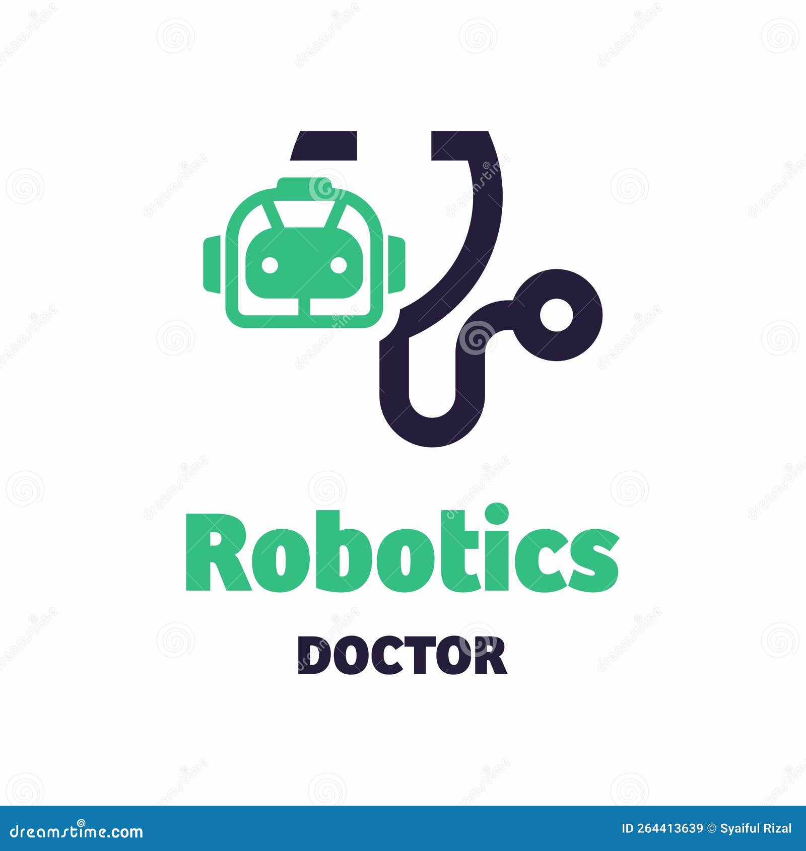 Doctor Logo Robotics stock illustration. Illustration of system - 264413639