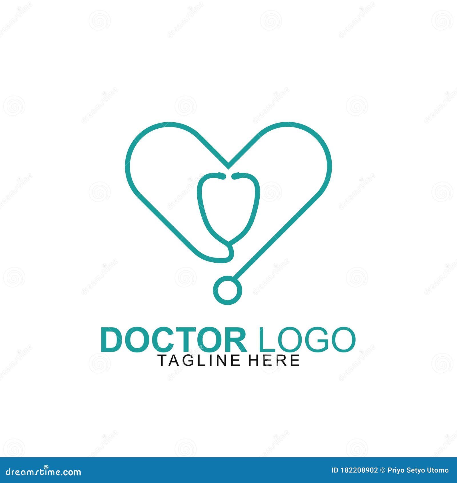 Doctor Logo Template Design Stock Vector - Illustration of icon, green ...