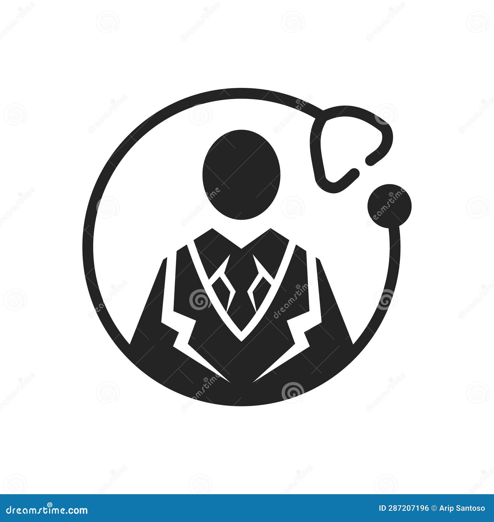 Doctor Logo Template Isolated. Brand Identity. Icon Abstract Vector ...