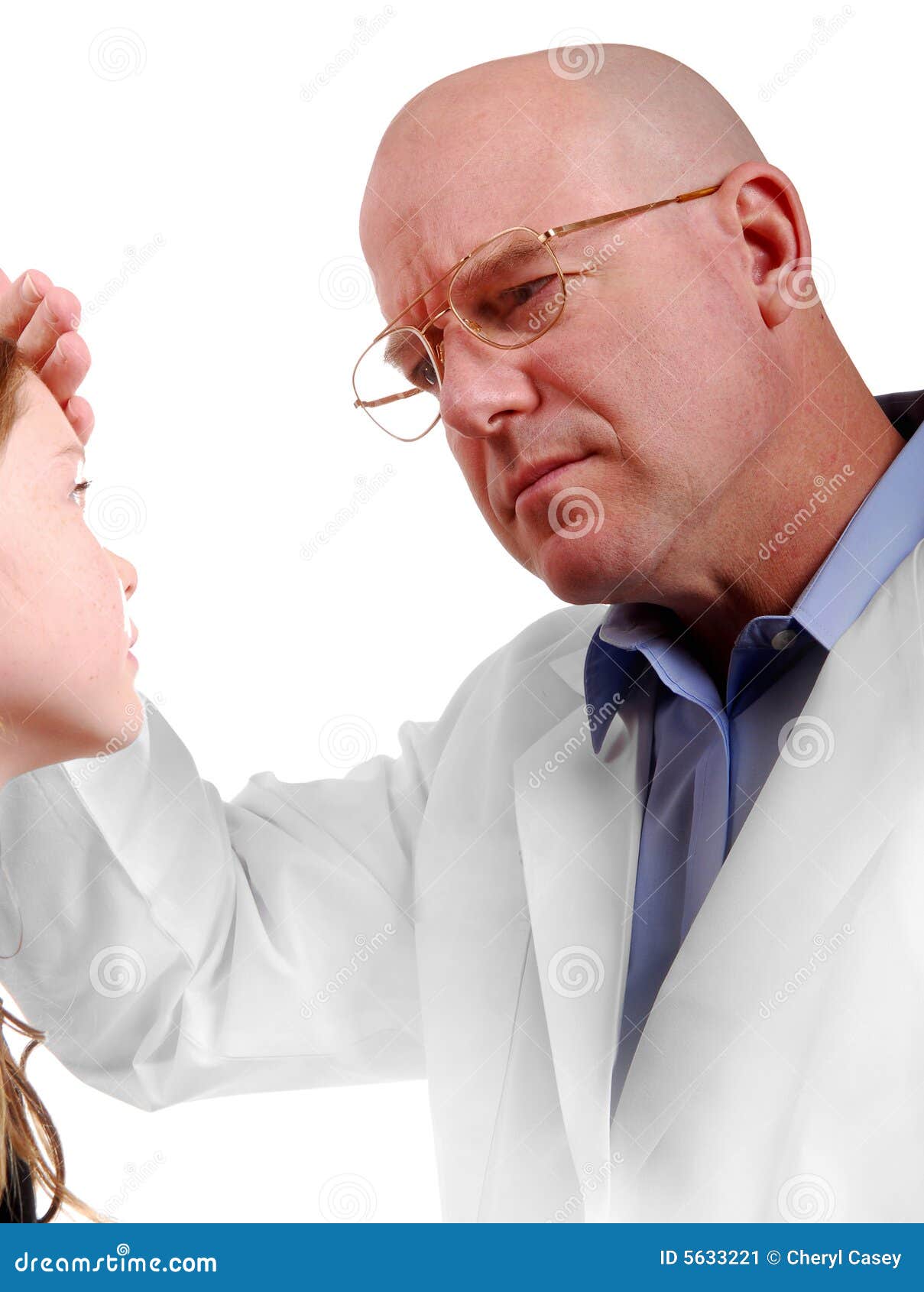 Doctor Looking Concerned with Patient Stock Image - Image of compassion ...