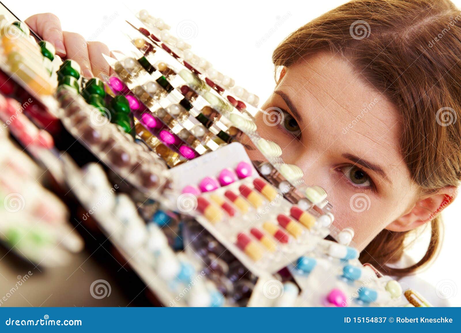 Doctor Looking at Many Pills Stock Image - Image of face, disease: 15154837