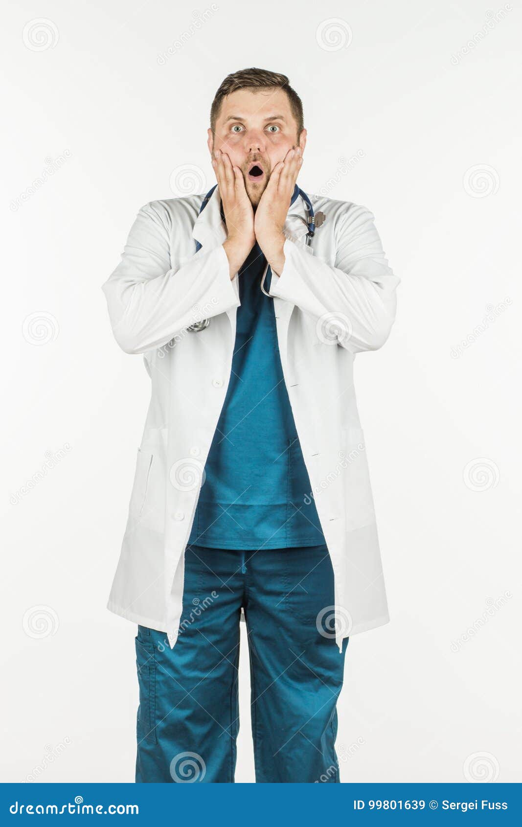 The Doctor Made a Mistake while Working. the Doctor is in a Panic Stock ...