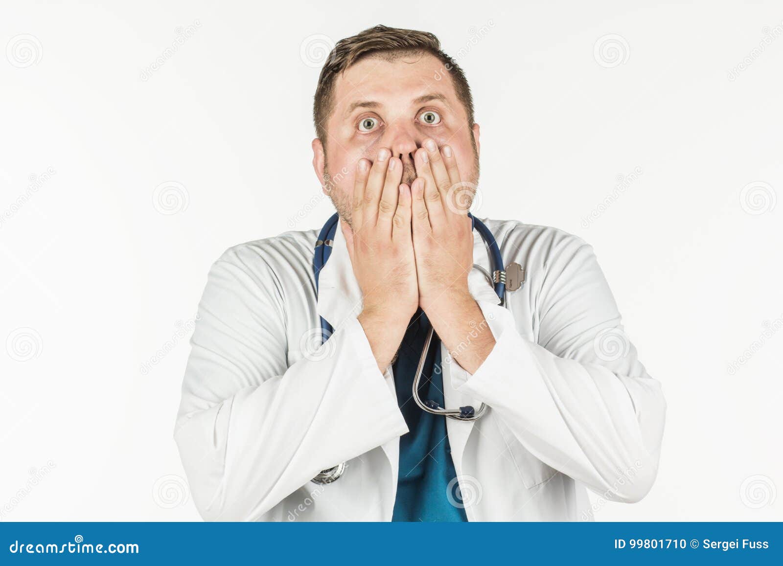 The Doctor Made a Mistake while Working. the Doctor is in a Panic Stock ...