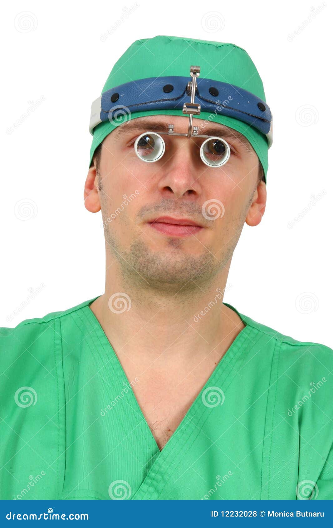Doctor with Magnifying Glass Stock Photo - Image of conceptual ...