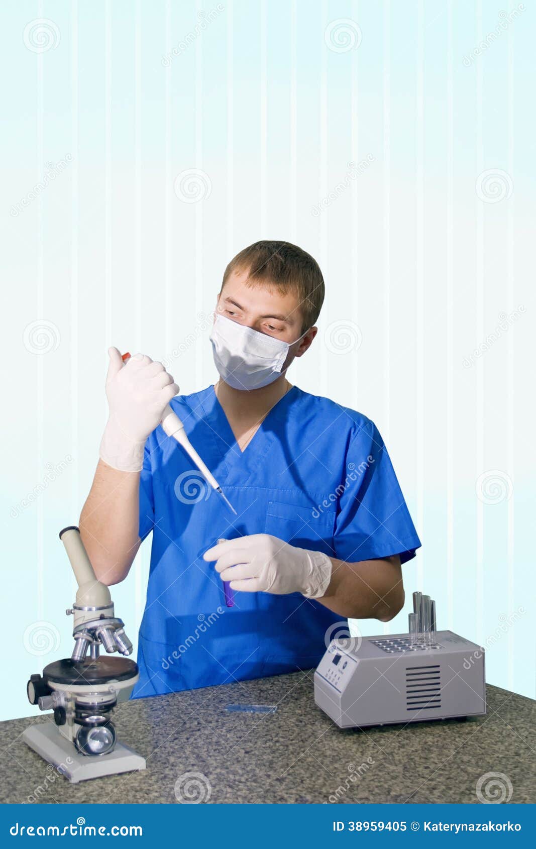 Doctor making blood test stock image. Image of clinic - 38959405