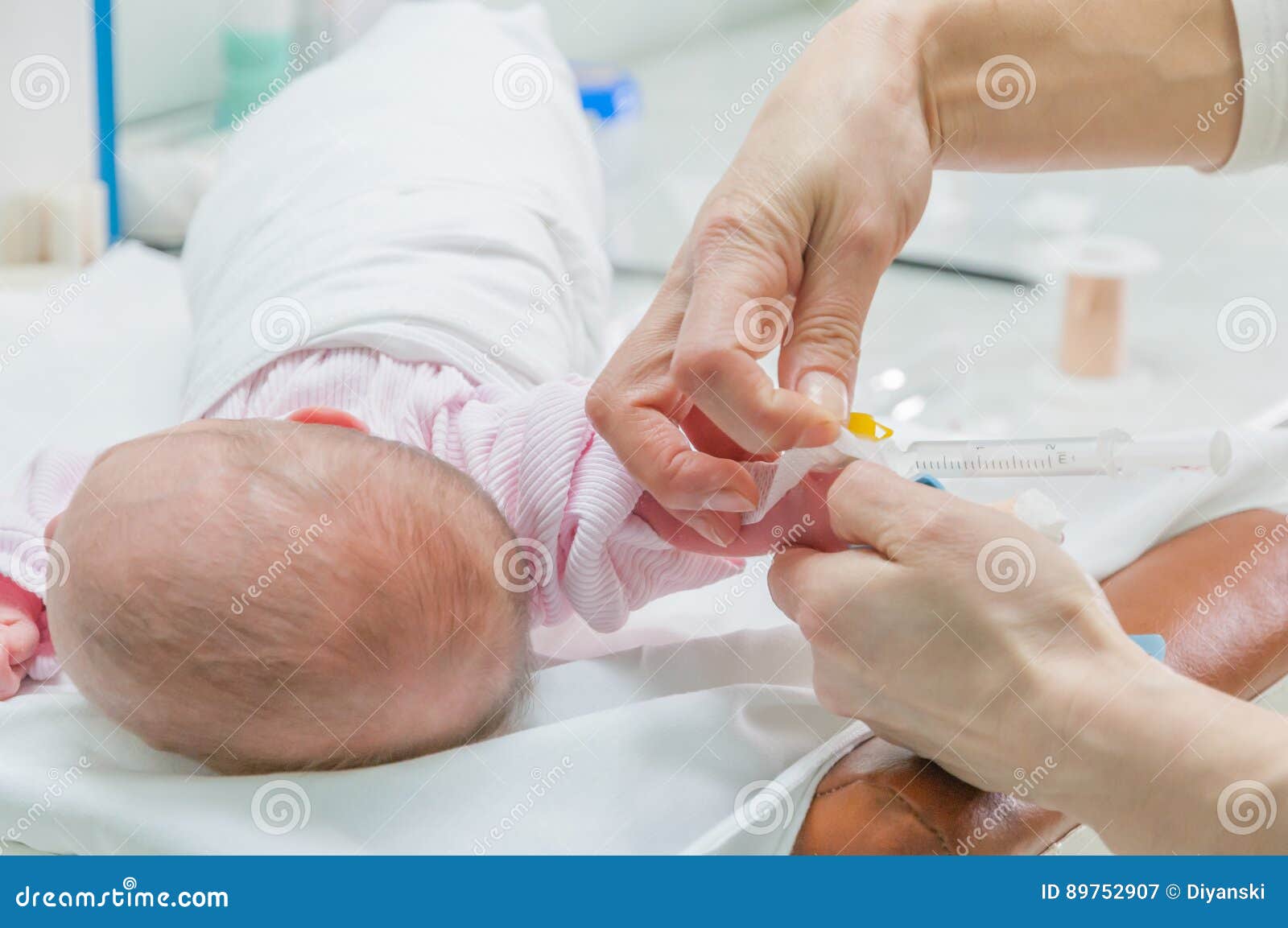 Doctor Making Drainage for Newborn Baby Editorial Photography - Image ...