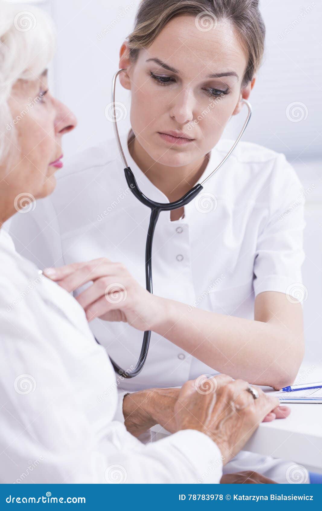 Doctor Making the Medical Examination Stock Photo - Image of ...