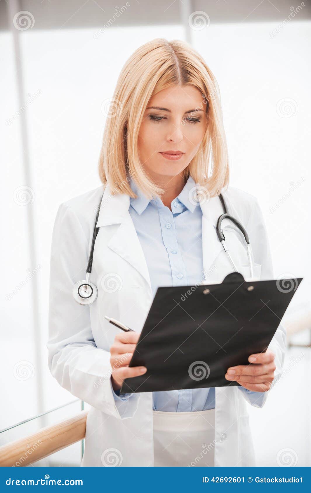 Doctor making notes. stock image. Image of adult, leadership - 42692601