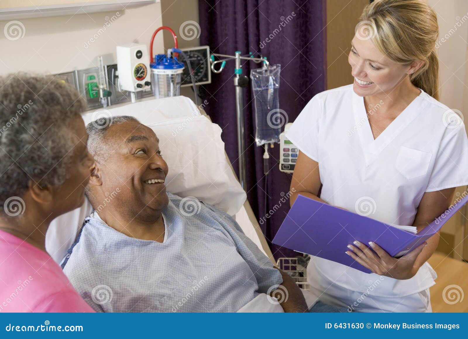 Doctor Making Notes about Patient Stock Photo - Image of couple, color ...