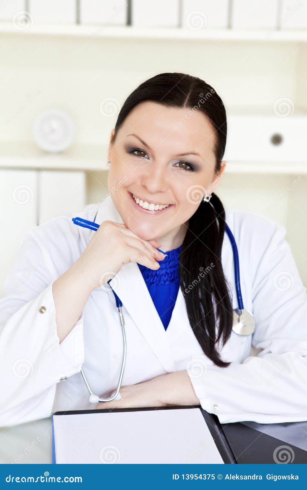 Doctor Making Notes in Surgery Office Stock Image - Image of specialist ...