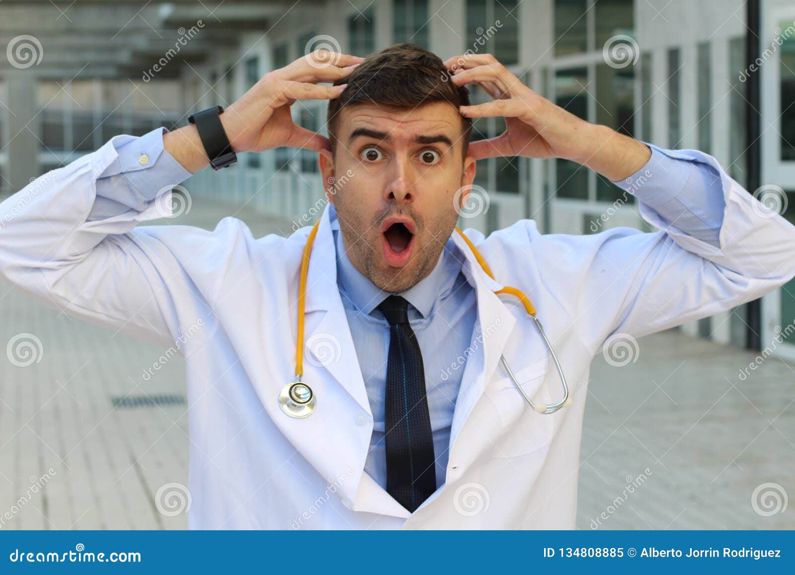 Doctor Making a Serious Mistake Stock Image - Image of adult, medicine ...