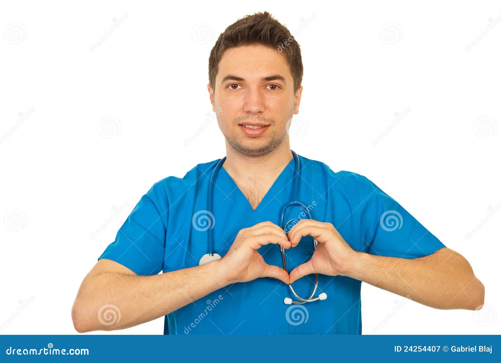Doctor Male with Heart Shape Stock Image - Image of healthcare, medical ...