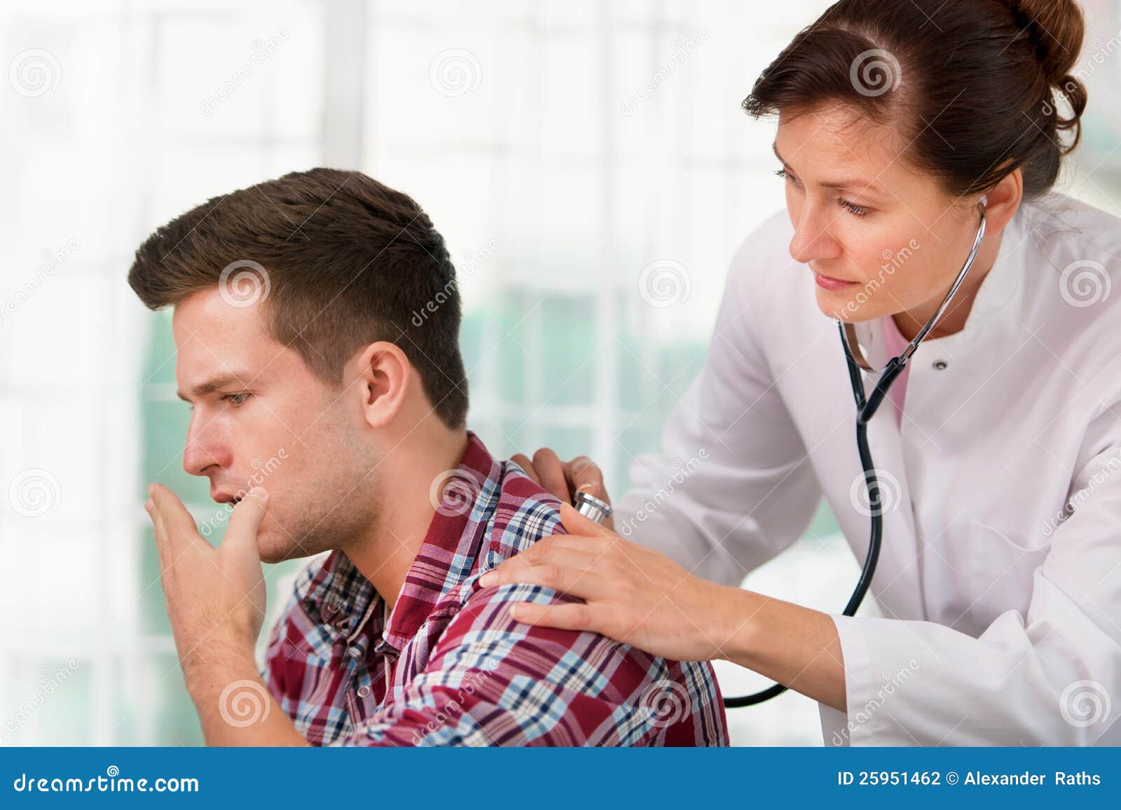 Doctor with male patient stock photo. Image of listen - 25951462