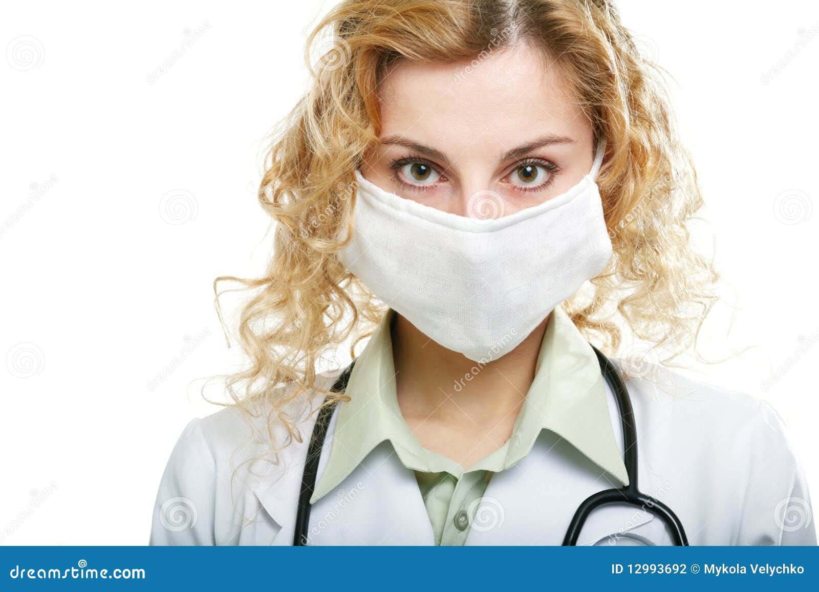 Doctor in mask stock photo. Image of young, doctor, influenza - 12993692